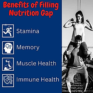 Adrenalwork Mens One a Day Multivitamin –- Includes Zinc, Magnesium, Vitamin B Complex, Iron, Essential Minerals+. Essential Multi Vitamins Supplements for Men