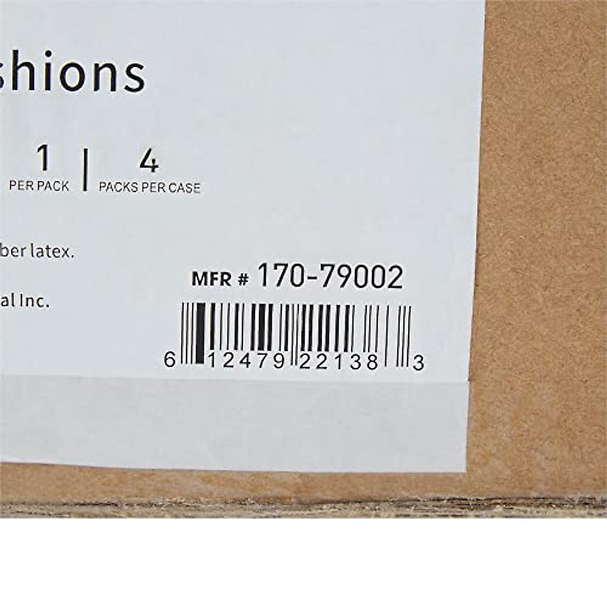 McKesson Back Support Cushion for Wheelchairs and Office Chair, Lumbar Support, Foam, 18 in x 17 in, 4 Count