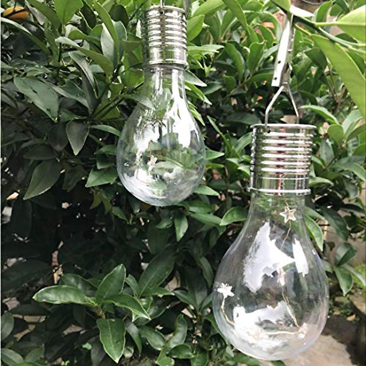 HTNBO [US in Stock] Garden Solar Lights, Waterproof Solar Rotatable Outdoor Garden Camping Hanging LED Light Lamp Bulb MR - 1 Pcs