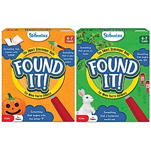 Skillmatics Found It - Indoor & Outdoor Edition Bundle, Scavenger Hunt for Kids, Fun Family Games, Ages 4 to 7
