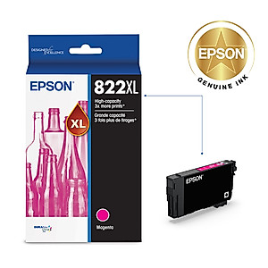EPSON T822 DURABrite Ultra Ink High Capacity Magenta Cartridge (T822XL320-S) for Select Epson Workforce Pro Printers