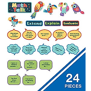 Math Talk Mini Bulletin Board Set