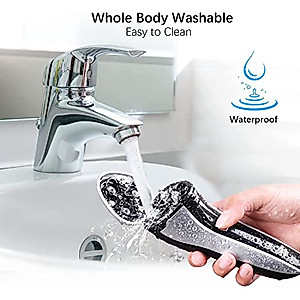 Electric Shavers Men, Mayeec Electric Shaver for Men Cordless Rechargeable,Electric Razor for Men Wet&Dry Waterproof,Mens Shaver with Pop-up Beard Trimmer,Rotary Shaver with LED Display Travel Lock