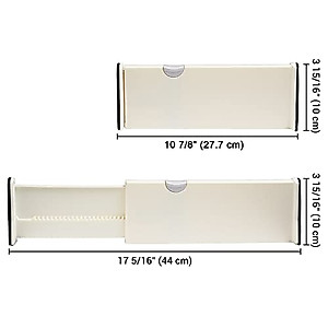 Yescom 2 Packs Adjustable Drawer Dividers Division Board Expandable Organizer Wardrobe