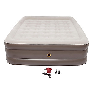 Coleman SupportRest Plus PillowStop Double-High Airbed, Built-in 120V Pump, Secure Pillow, Suitable for Camping & Home Use