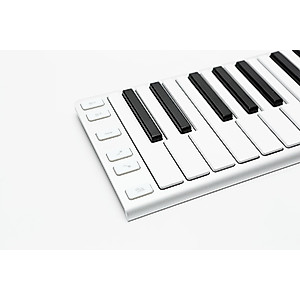 Xkey 25 USB MIDI Keyboard - Apple-Style Ultra-Thin Aluminum Frame, 25 Full-Size Velocity-Sensitive Keys, Polyphonic Aftertouch, Ultra-Low Latency, Simply Plug & Play on iPad, iPhone, Mac, PC