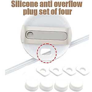 4 Pack Spill Stopper for Stanley 40oz | 30oz Tumbler, Silicone Leak Stopper for Stanley Cup Quencher H2.0 Flowstate Tumbler for Stanley Cup Accessories
