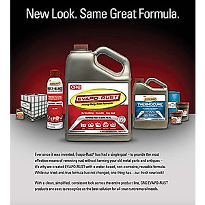 CRC Evapo-Rust, Heavy-Duty Rust Remover, Reusable, Acid-Free, Non-Corrosive, Water-based, 32 oz, Removes Rust to Bare Metal