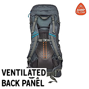 Kelty Asher Day Hiking Pack, 18-85 Liter Capacity, Hiking, Backpacking, Travel Pack, Internal Frame 2023 Model (55L Beluga)