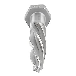 Accusize Industrial Tools 13/16 inch Bridge Reamer, Magnetic Hex Shank, Hss Spiral Flutes Aligning Reamers, Car Reamers, 1523-8035