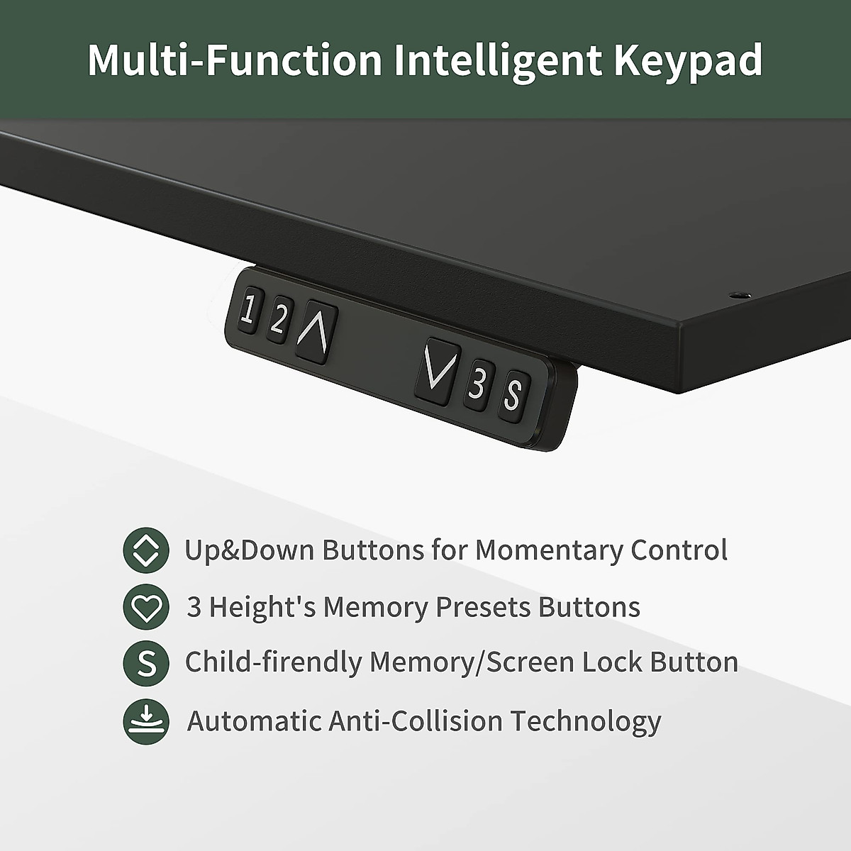 FEZIBO L Shaped Standing Desk with LED Strip & 2 Drawers, Triple Motors Supports 330 lbs, Upper and Lower Storage Shelves Available, Electric Height Adjustable, for Home Office, Rustic Brown