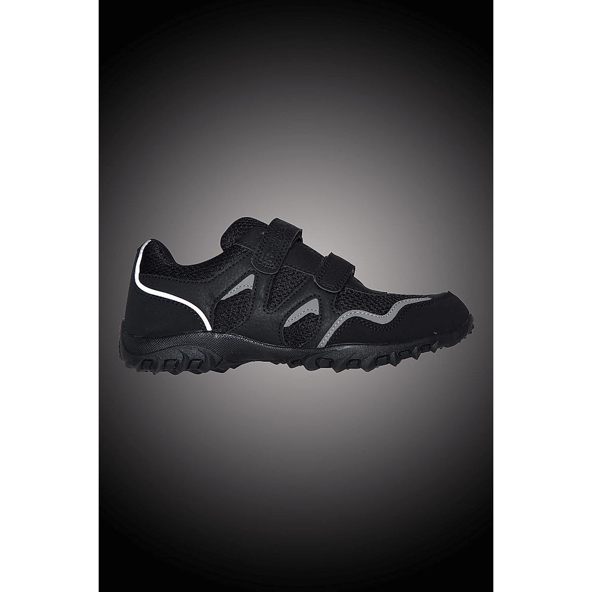 Mountain Warehouse Mars Kids Adaptive Non-Marking Sneakers Black Kids Shoe Size 2 US