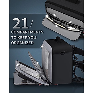 TRAILKICKER 48L Travel Backpack Flight Approved Carry On Backpack Weekender Bag for Men & Women Business Executive (48L Charcoal Grey)