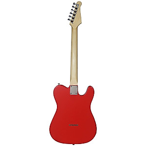 Sawtooth Classic ET 60 Ash Body Left-Handed Electric Guitar, Habanero