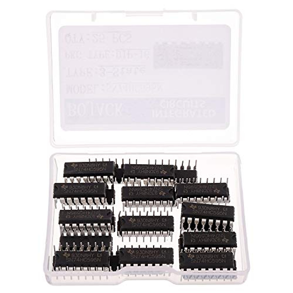 BOJACK SN74HC595N 8-Bit Counter Shift Registers 3-State Output Registers Integrated Circuits DIP-16 (Pack of 25)