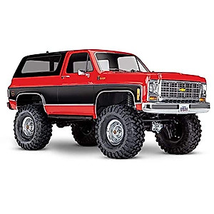 Traxxas Trailer Crawler 1979 Chevrolet K5 Blazer Reproduction Remote Control Car with Radio System, Red