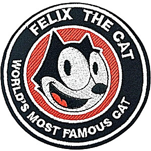 Felix Cartoon Cat Worlds Most Famous Cat 3 Inches Tall Embroidered Patch