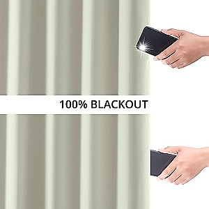 HPD HALF PRICE DRAPES Solid Thermal Insulated Blackout Curtains for Bedroom 50 X 96 Signature Linen Window Treatment Curtain (1 Panel), FLCH-FMBO20128-96, Excursion Ivory