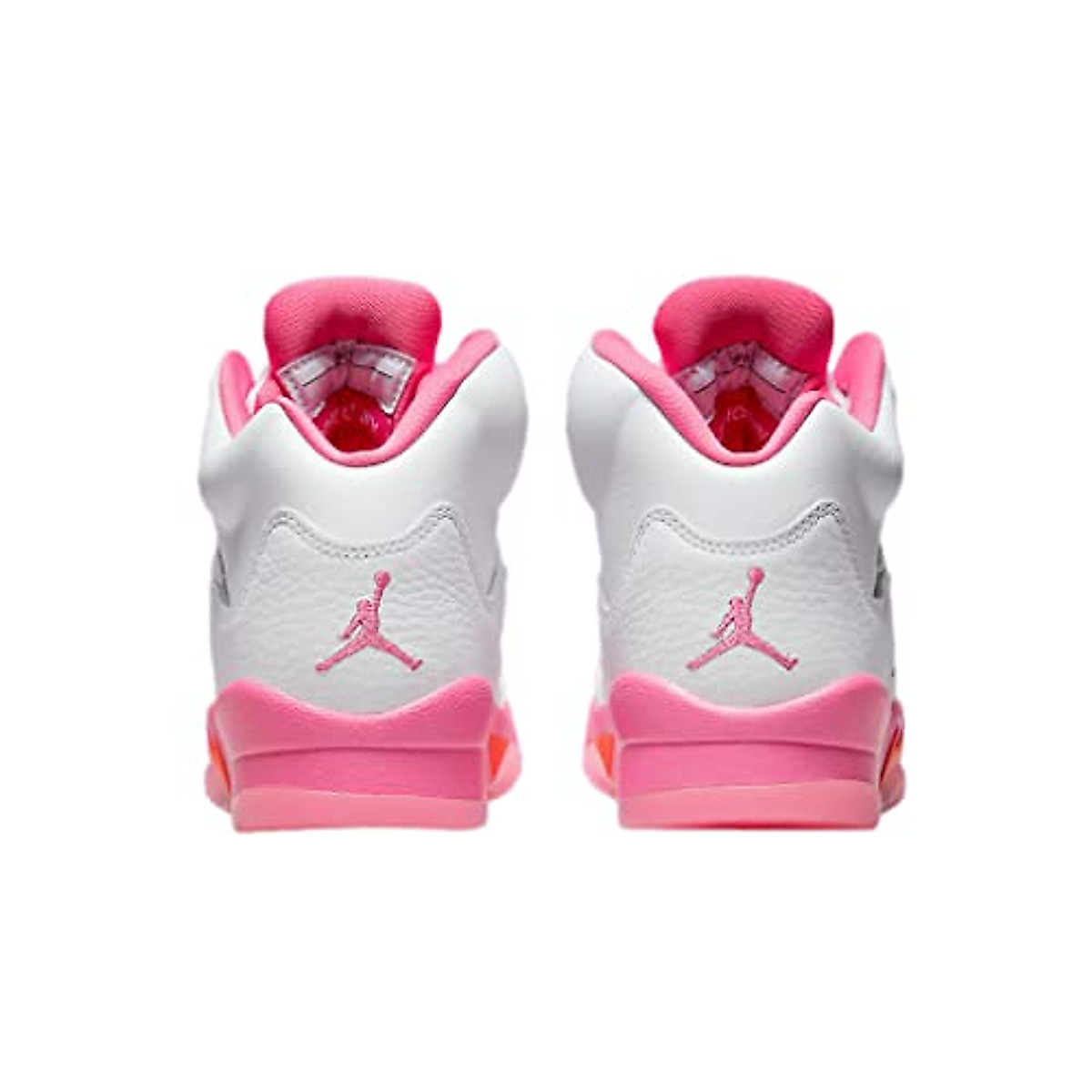 Jordan Boy's Jordan 5 Retro (Big Kid) White/Pinksicle/Safety Orange 5 Big Kid M