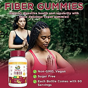 Teen Multivitamin Gummies & Fiber Gummies for Adults Bundle by MaryRuth's | Vitamin C, D and E, B Vitamins | Biotin | Immune Support | Energy, Skin & Hair | Prebiotics | Gut Health & Digestion Support