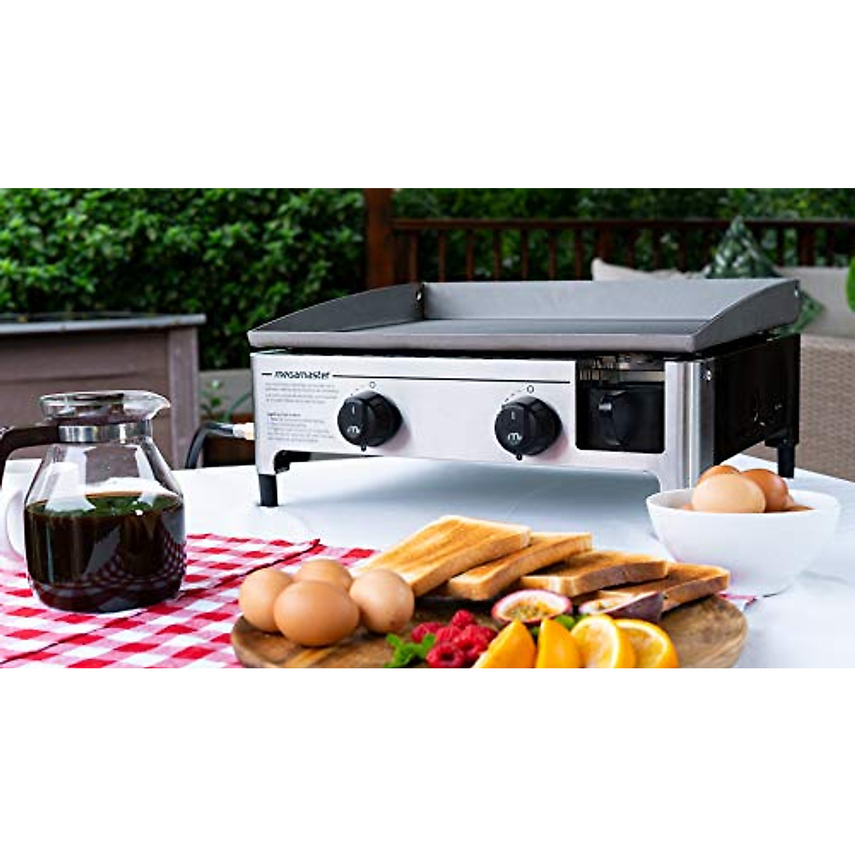 Megamaster 820-0054F Propane Gas Grill, Silver and Black