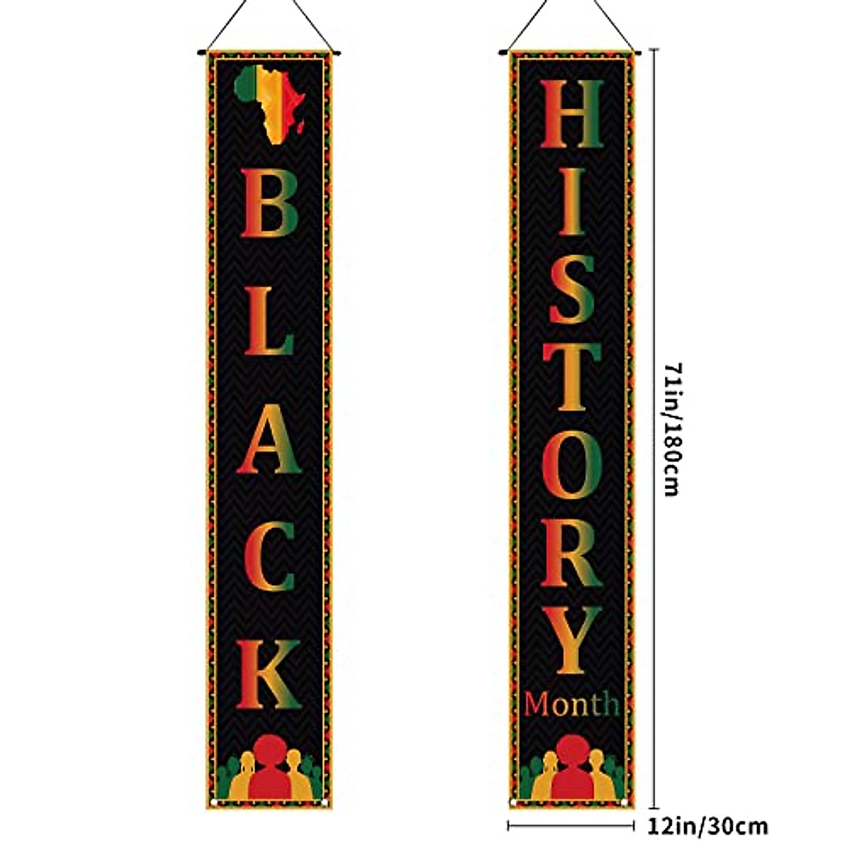 Black History Month Decorations Black Proud Welcome Sign Pan African American Black History Month Decorations and Supplies for Home Party