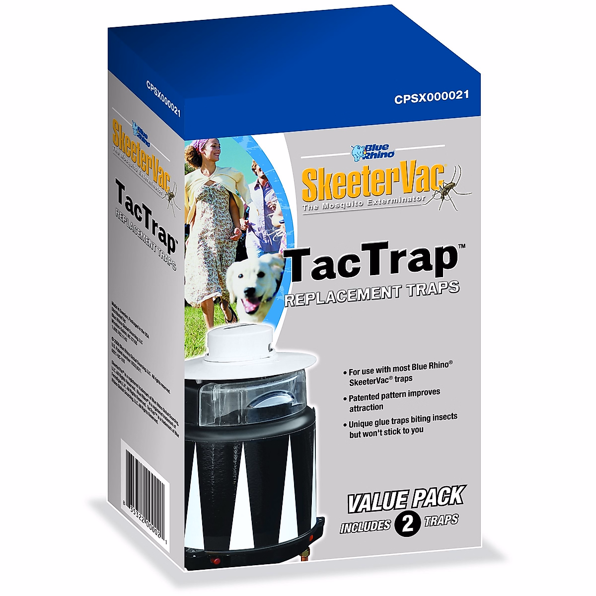 SkeeterVac TacTrap Replacements, Sticky Trap for Mosquitoes for Use with SkeeterVac Mosquito Killer - 2 Pack CPSX000021