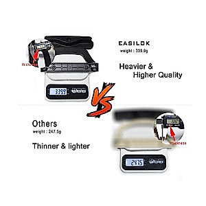 EASILOK Sliding Glass Door Lock, Patio Door Handle Set with Key Cylinder & Mortise Lock Patio Door Lock Replacement Convertible Fits Door Thickness from 1-1/2" to 2-4/25",3-15/16''Screw Hole Spacing