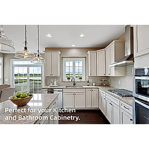 DecoBasics Full Overlay European Soft Close Cabinet Hinges for Kitchen Cabinets (10 Pcs) -105° Frameless Concealed Cabinet Door Hinge -3 Way Adjustability & Clip on Plate for Easy Installation