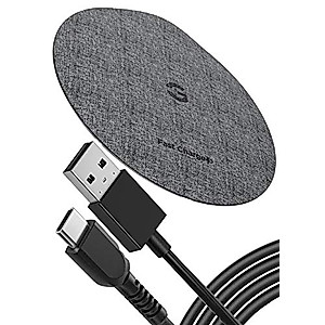 Encased Wireless Charger Pad for Samsung Models (Quick Charge 3.0) Galaxy Note/ S10 / S20 Plus / S21 / S22 / S23 Ultra (Fast Charging Qi Enabled) Non-Slip, Case Compatible (Premium Metal Construction)