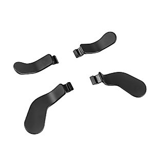 TOMSIN 4 pcs Interchangeable Paddles, Metal Stainless Steel Replacement Parts for Xbox One Elite Controller Series 2 (2 Medium & 2 Mini)