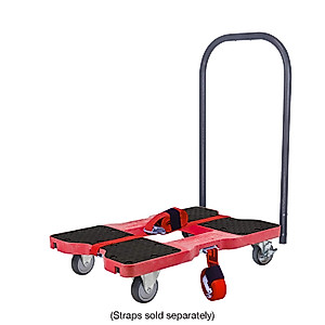 SNAP-LOC 1200 LB Professional E-Track Push CART Dolly RED