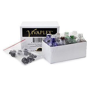 Vivaplex, 8, Assorted Colors, 4 oz Glass Bottles, with Glass Eye Droppers