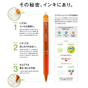 PILOT Frixion Ball Knock Retractable Gel Ink Pen, 0.5mm, 10 Colors (LFBK-230EF-10C)