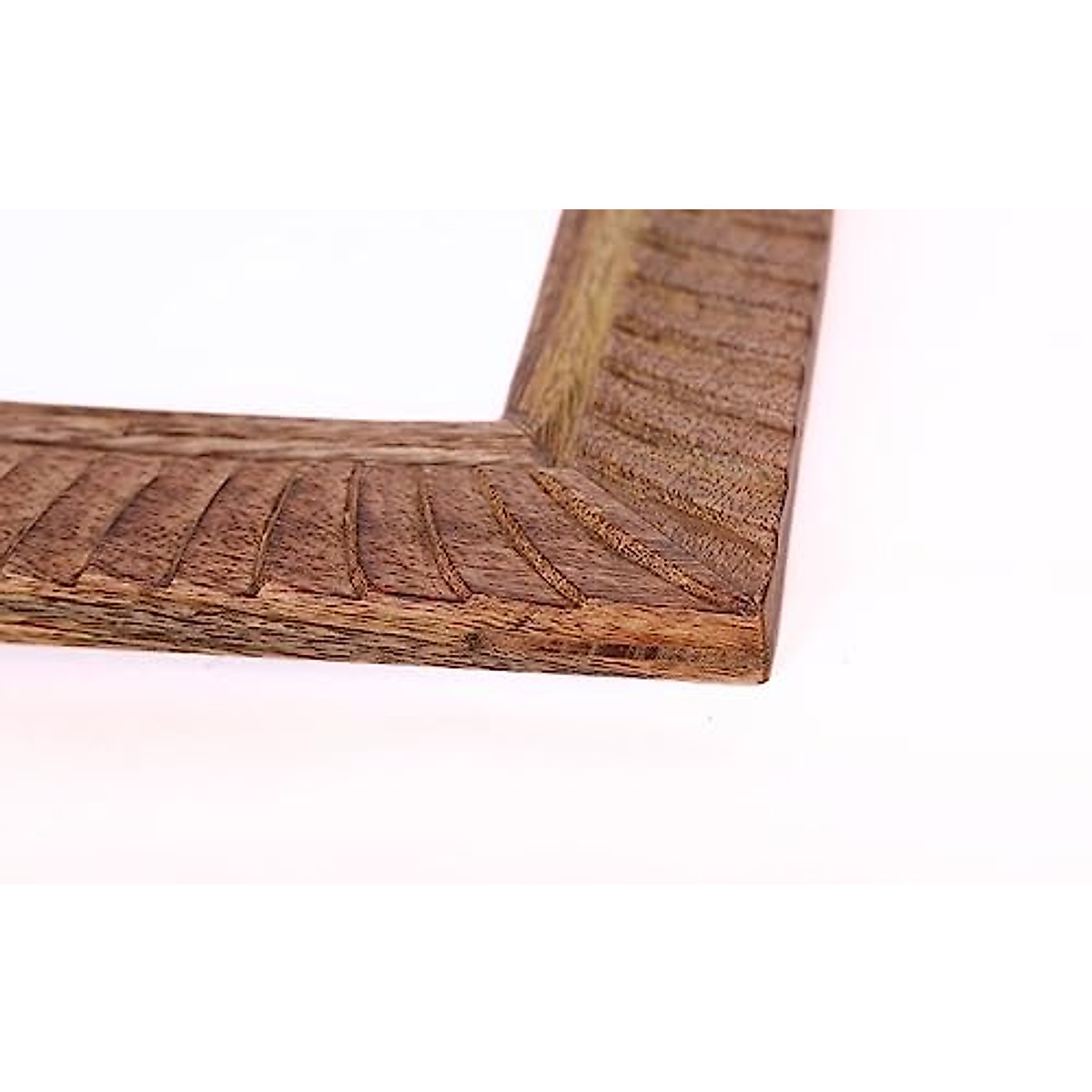 indoStrides Hand Carved Mango Wood 5x7 Picture Frame for Tabletop use