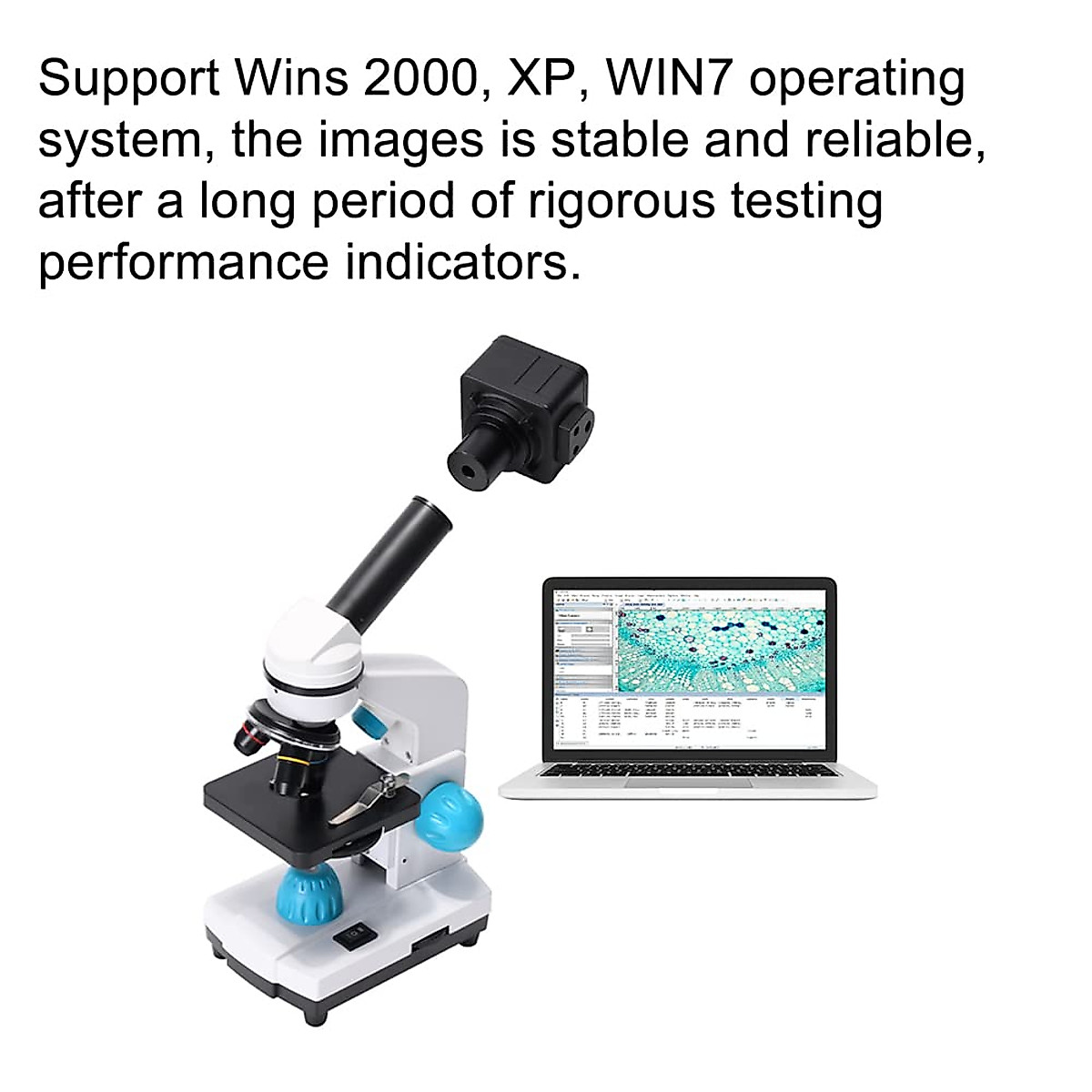 BUZHI Cmos Portable USB Micro Camera, 5MP Cmos Portable USB Micro Camera Digital Electronic Eyepiece Free Driver High Resolution Micro High Speed Industrial Camera