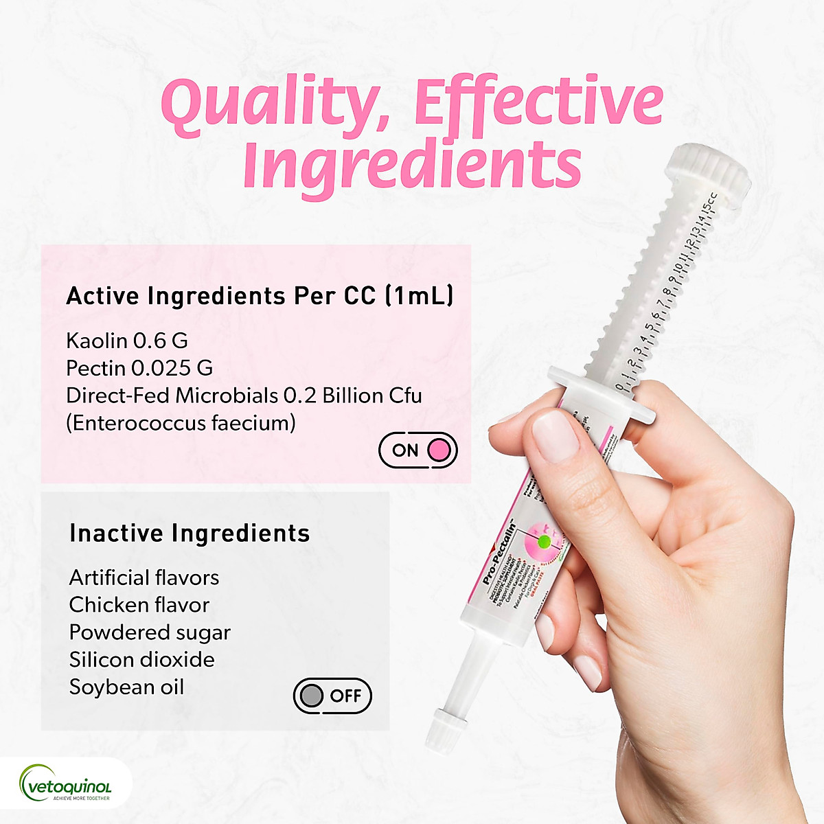 Vetoquinol Pro-Pectalin Oral Paste for Dogs & Cats – Chicken Flavor – Helps Reduce Occasional Loose Stool & Diarrhea, Balance Gut pH, Support Normal Digestion