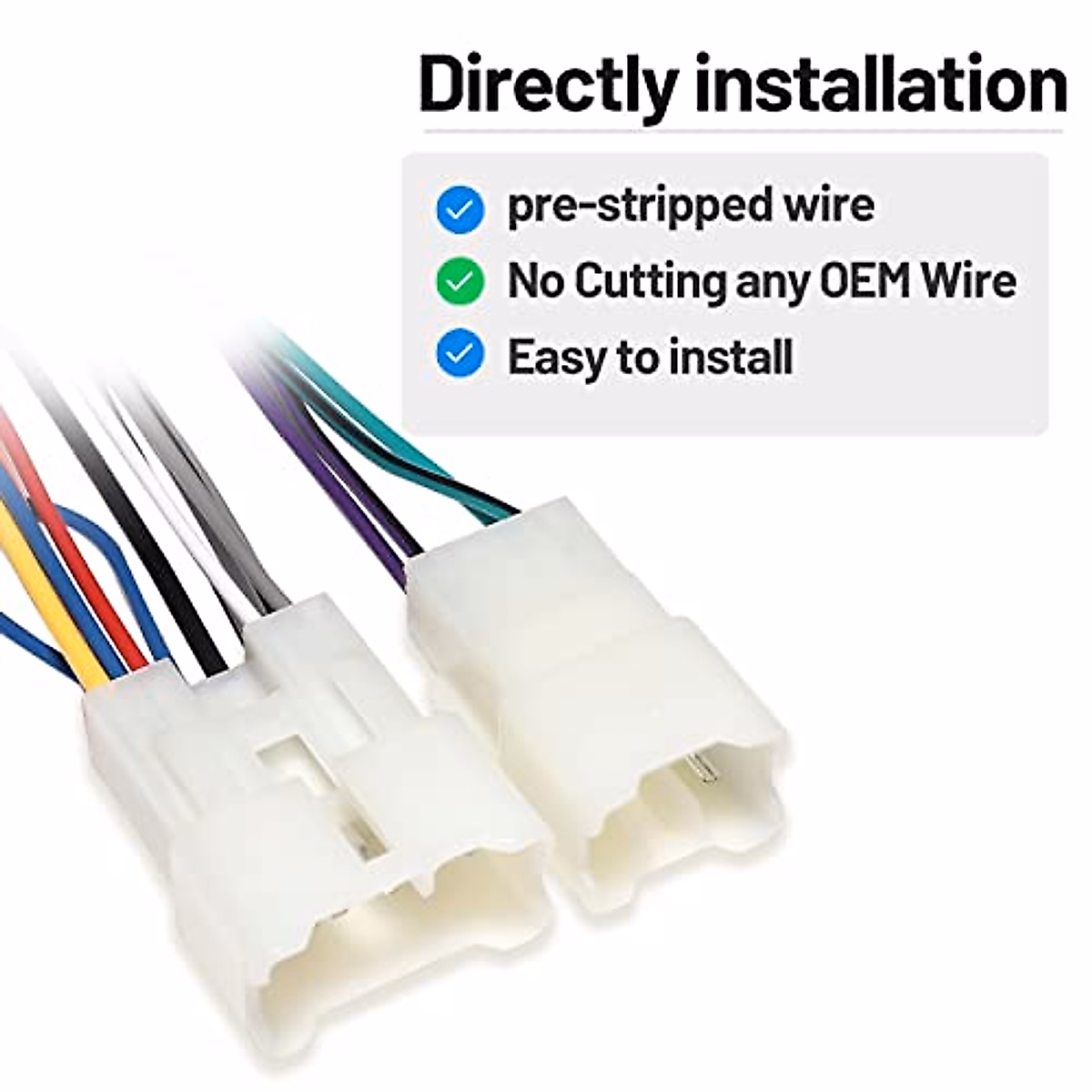 RED WOLF Radio Stereo ISO Wiring Harness Adapter Connector Replacement for Toyota Tacoma 2005-2020, RAV4 1994-2020, Subaru 2012-2019 WRX, 2018-2021 Forester Non-JBL System Plug &Play