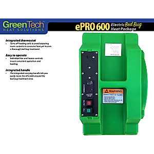 Portable Electric Bed Bug Eradication Heater System | Contains All Equipment for Heat Treatment of Bed Bugs | Gets Rid of All Bed Bugs in a 600 Sq. Foot Room | Professional-Grade | ePro 600 Package