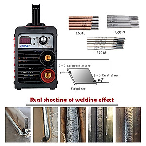 HONE Stick Welder, 110V/220V Actual 140Amp ARC Welder Machine, IGBT Inverter Digital Display LCD Welding Machines with Hot Start Arc Force Anti-Stick, High Efficiency for 1/16"-1/8" Welding Rod.