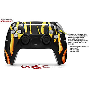 WraptorSkinz Skin Wrap compatible with Sony PS5 DualSense Controller Metal Flames (CONTROLLER NOT INCLUDED)