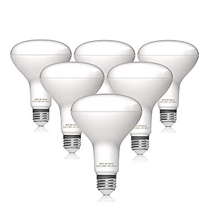 helloify BR30 LED Flood Light Bulb, 9W, 65W Equivalent, 2700K Soft White Light, Energy Saving Lamp for Office/Home, Non-dimmable, E26 Screw Base, 6PCS