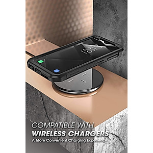 SUPCASE Unicorn Beetle Pro Series Designed for Samsung Galaxy A10e Case(2019 Release), Full-Body Rugged Holster & Kickstand Case with Built-in Screen Protector (Black)