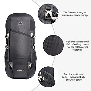 JEBATOXI 40L Lightweight Packable Travel Camping Hiking Daypack Foldable Outdoor Sports Backpacking Backpack for Men & Women