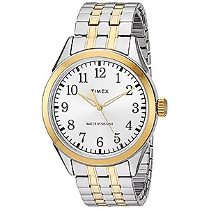 Timex Men's TW2R48100 Briarwood Two-Tone Stainless Steel Expansion Band Watch