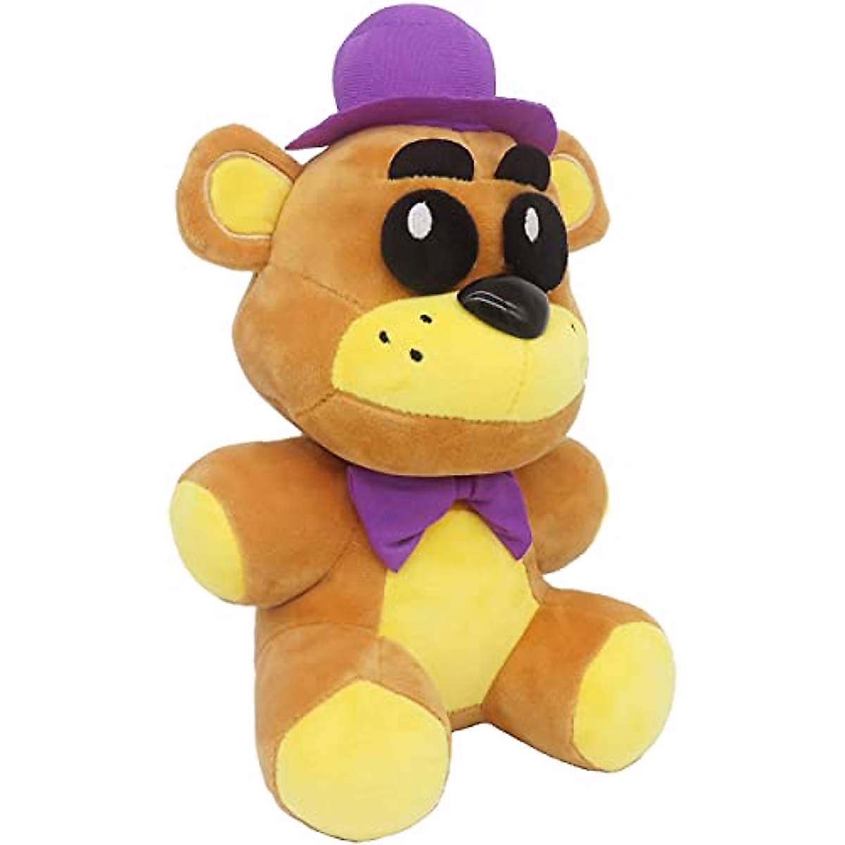 DOGIACO Golden Freddy Purple Hat 7'' Stuffed Animal with Keychain (in Stock US) Toy Golden Fazbear Plushie Soft/Fazbear Collectible Figure/F-N-A-F Nightmare/Freddy Plush Toys