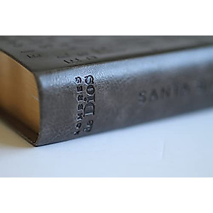 Biblia RVR 1960 letra grande tamaño manual, simil piel gris con nombres de Dios / Spanish Bible RVR 1960 Handy Size Large Print Leathersoft Grey, Names of god