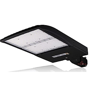 RuggedGrade 42,000 Lumen - 300 watt NextGen III LED Shoebox Lights - Dimmable - NO Photocell - Slip FIT Mount -10KV Surge