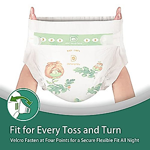 Dorahoney Baby Diapers Size M (12-18 lb),142 Count Disposable Baby Diapers, Soft and Breathable Diapers for Newborn, Skin-Friendly and Unscented Protection