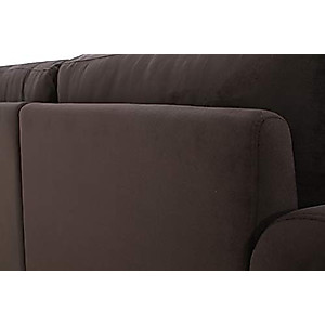 LifeStyle Solutions Rolled arms Sectional Sofa, Coffee